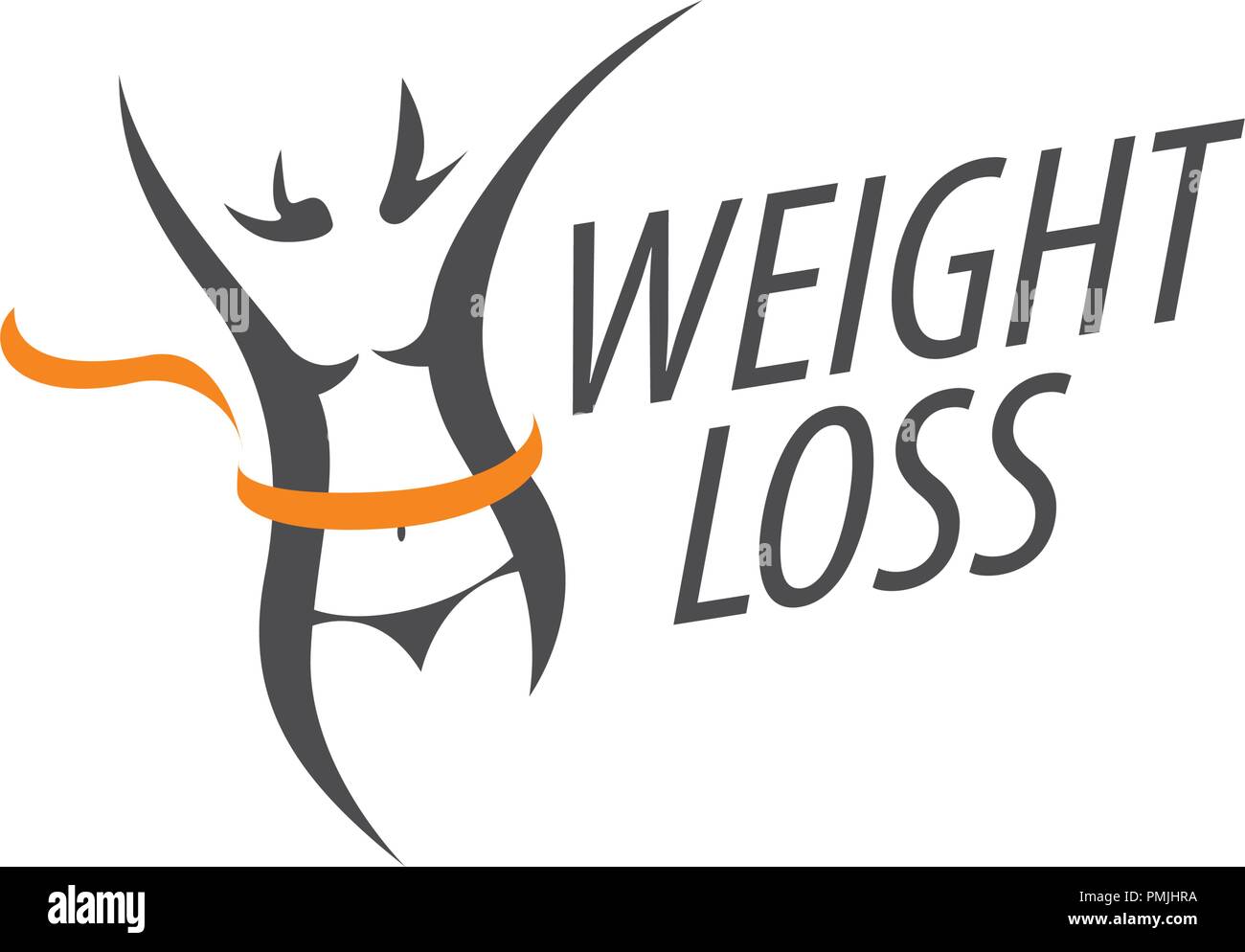 weight loss logo Stock Vector Image & Art - Alamy
