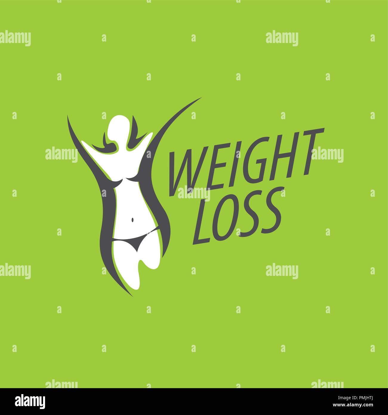 weight loss logo Stock Vector Image & Art - Alamy