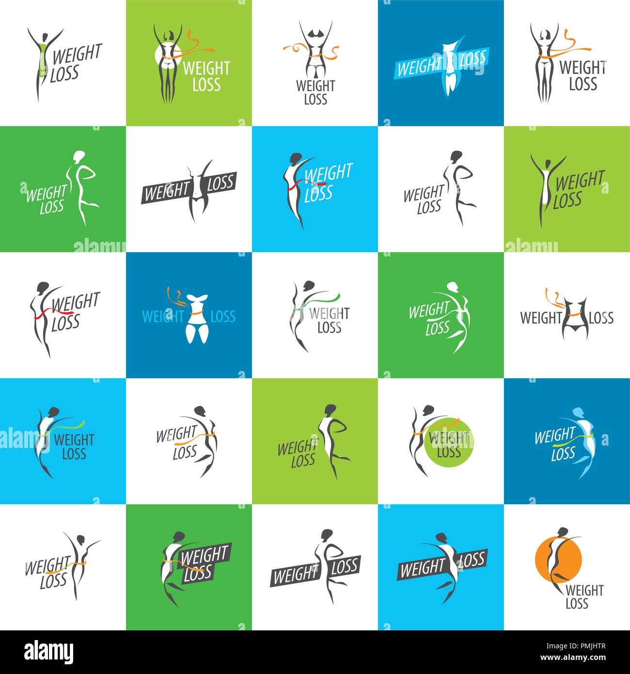 weight loss logo Stock Vector Image & Art - Alamy