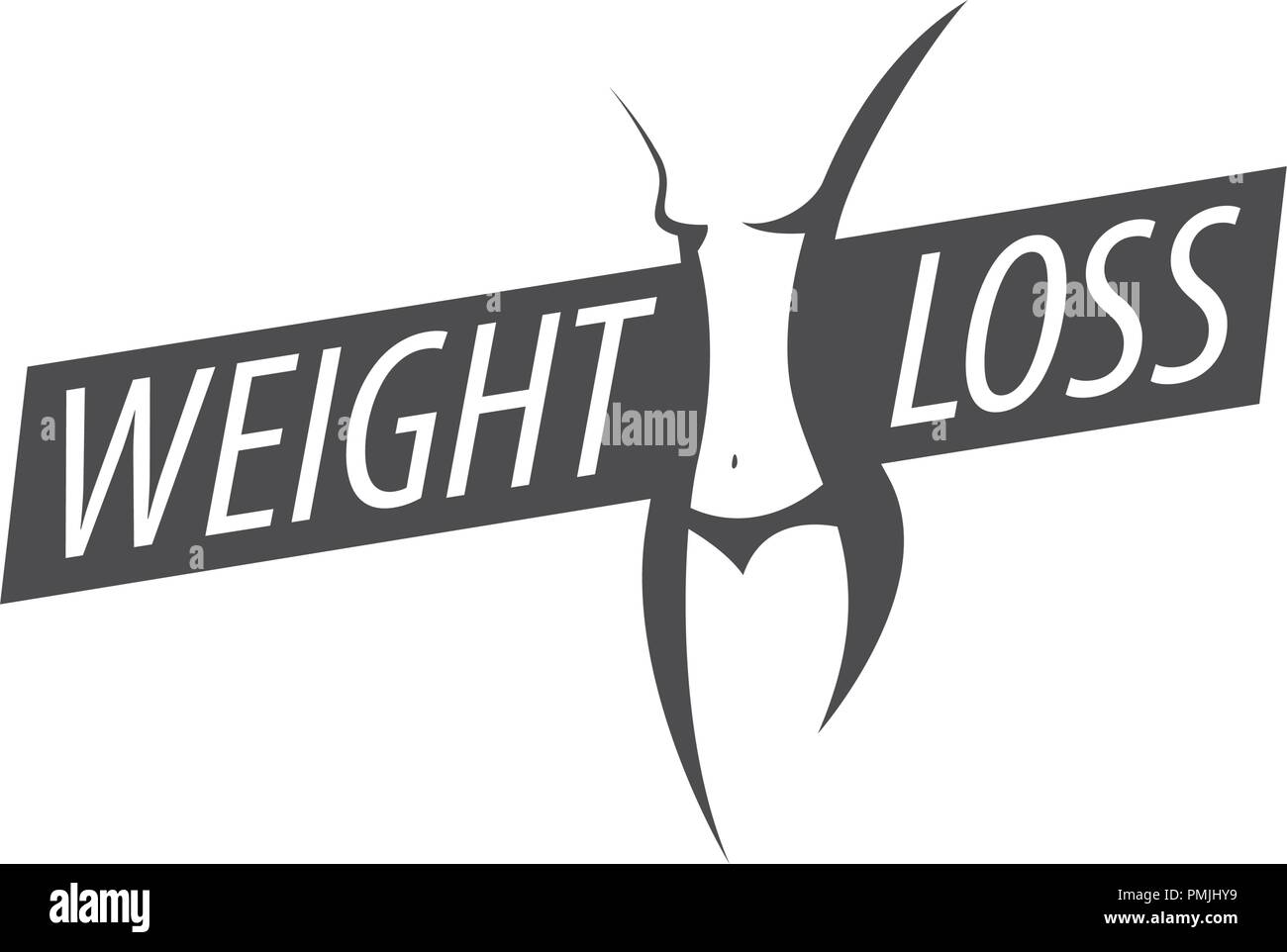 weight loss logo Stock Vector Image & Art - Alamy