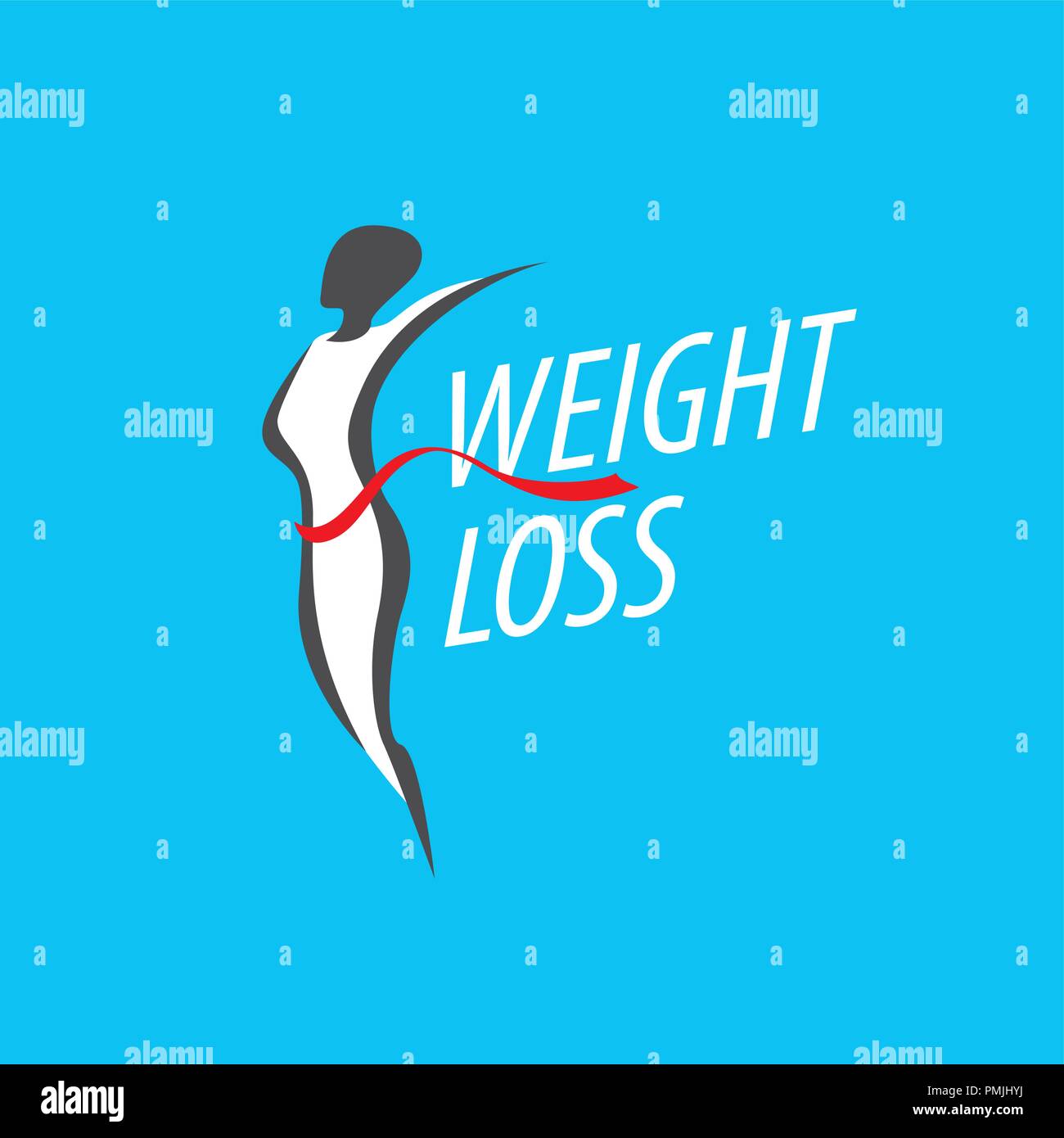 weight loss logo Stock Vector Image & Art - Alamy