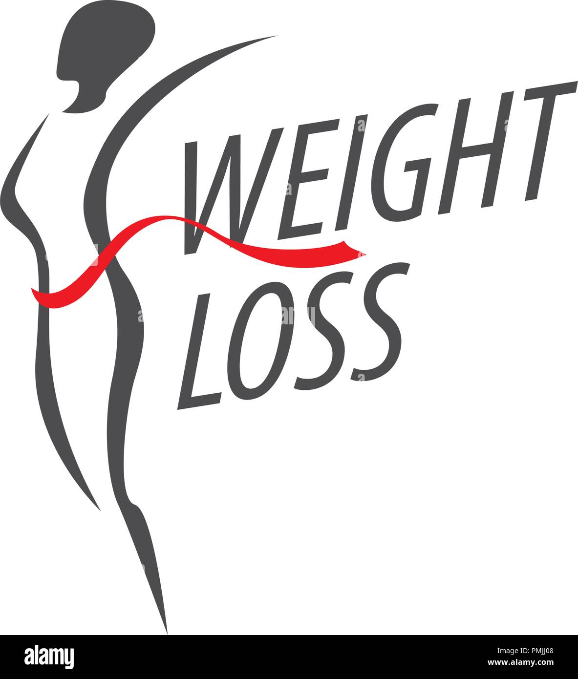 weight loss logo Stock Vector Image & Art - Alamy