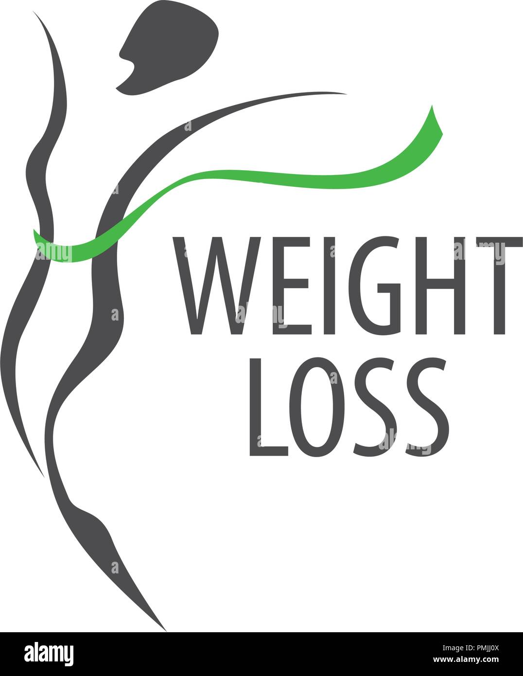 weight loss logo Stock Vector Image & Art - Alamy
