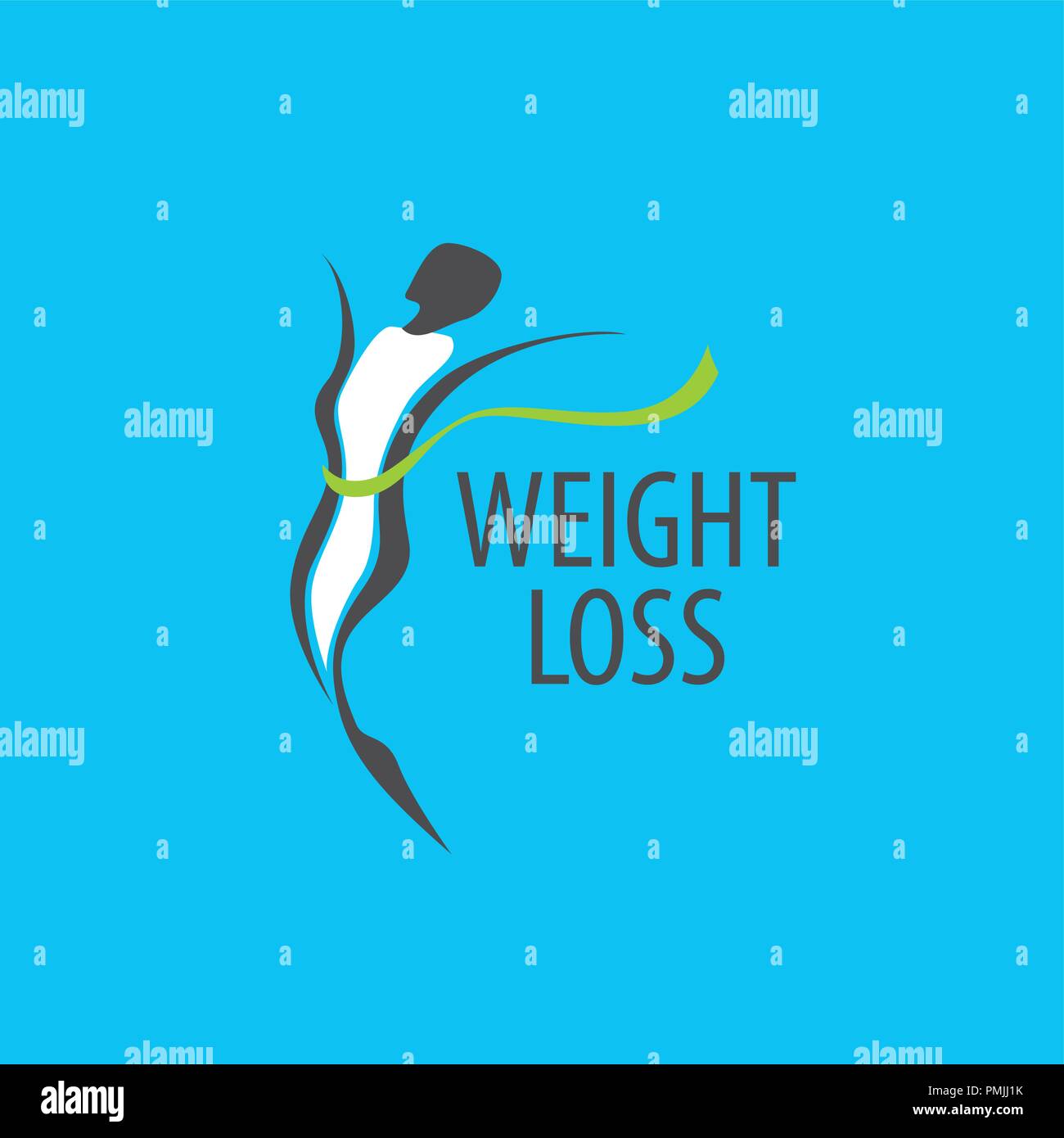 weight loss logo Stock Vector Image & Art - Alamy