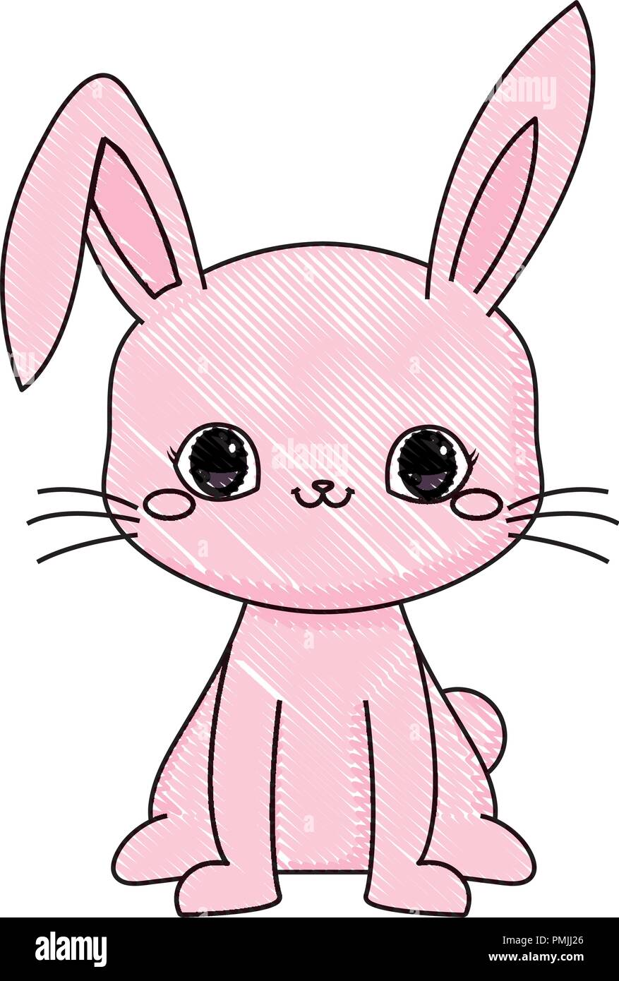 cute rabbit icon over white background, vector illustration Stock ...