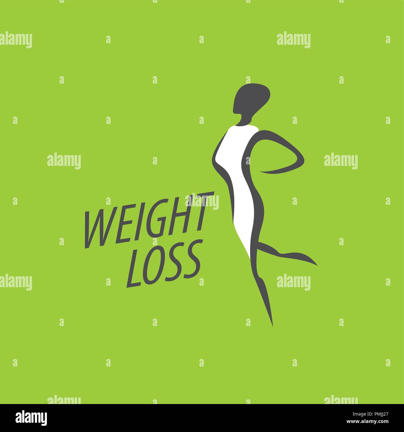 weight loss logo Stock Vector Image & Art - Alamy