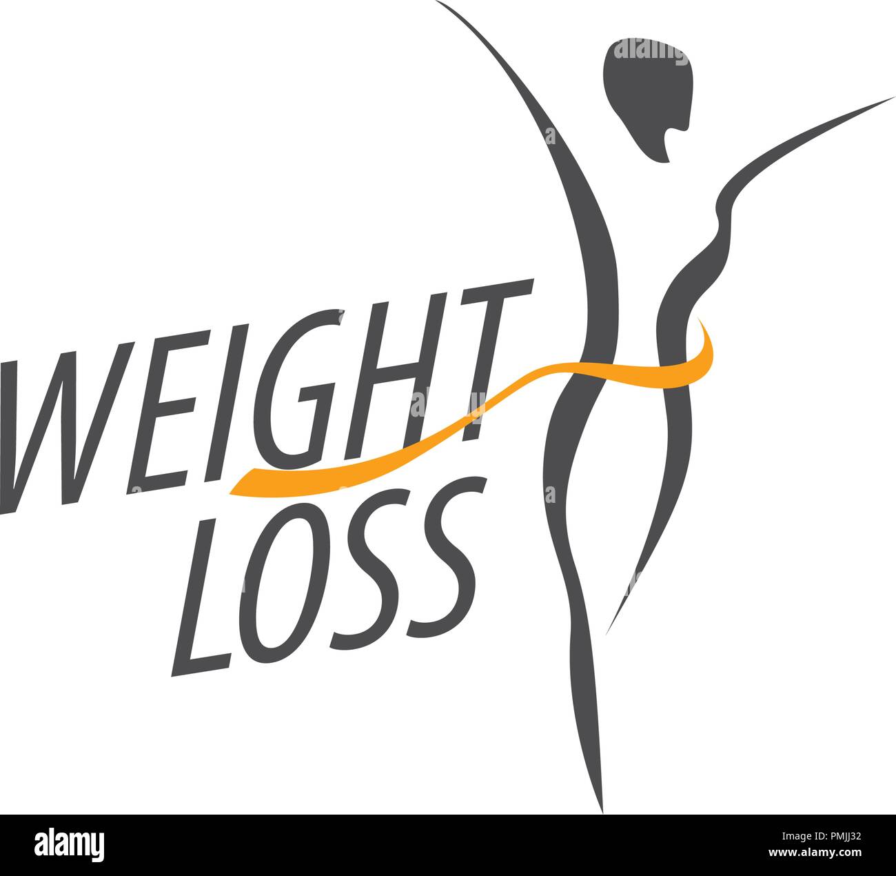 weight loss logo Stock Vector Image & Art - Alamy