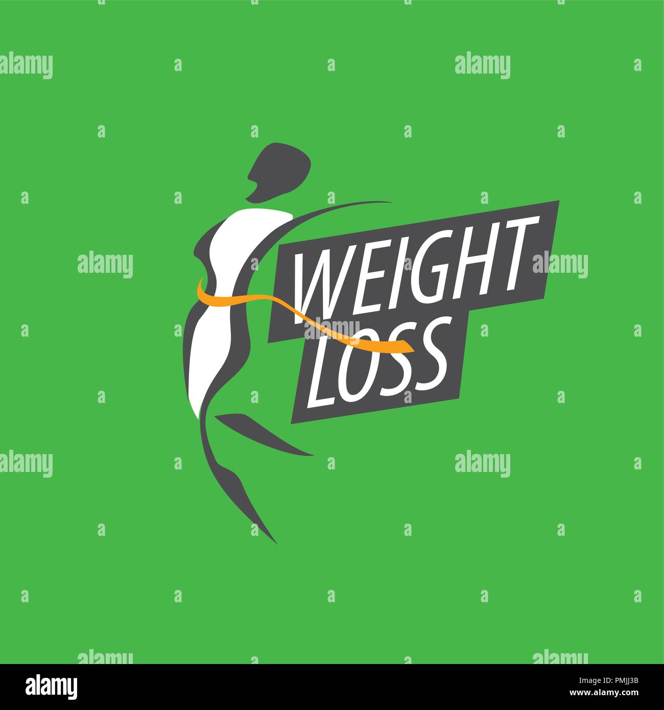 weight loss logo Stock Vector Image & Art - Alamy