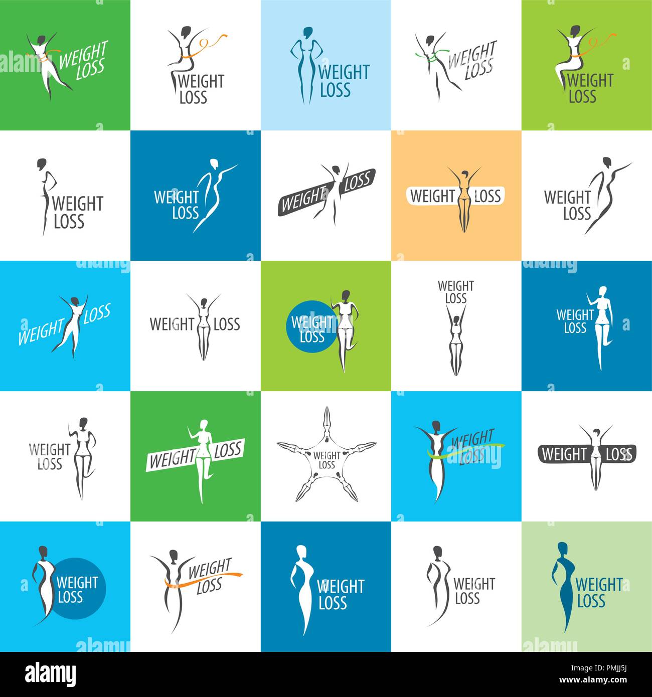 weight loss logo Stock Vector Image & Art - Alamy