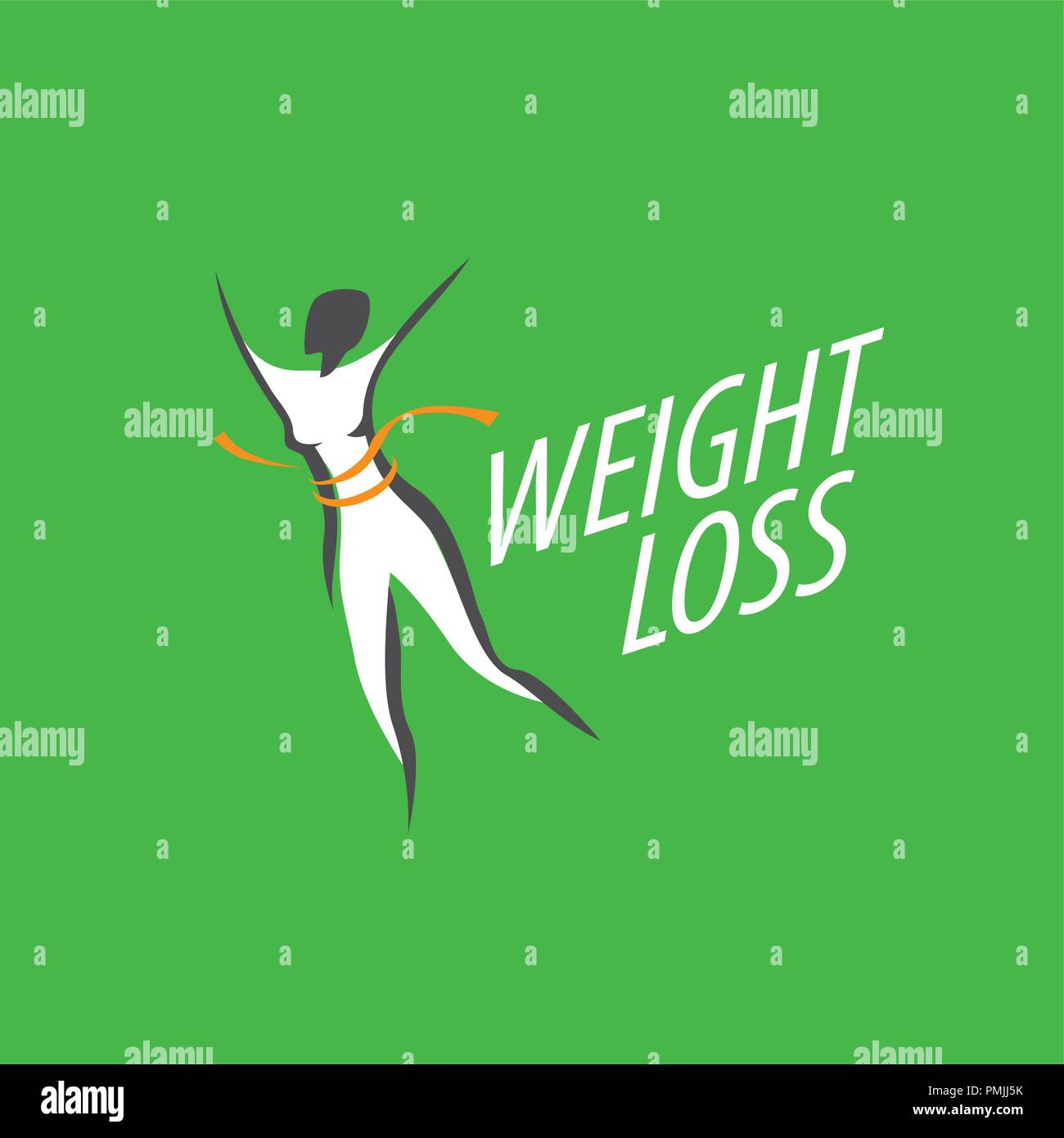 weight loss logo Stock Vector Image & Art - Alamy