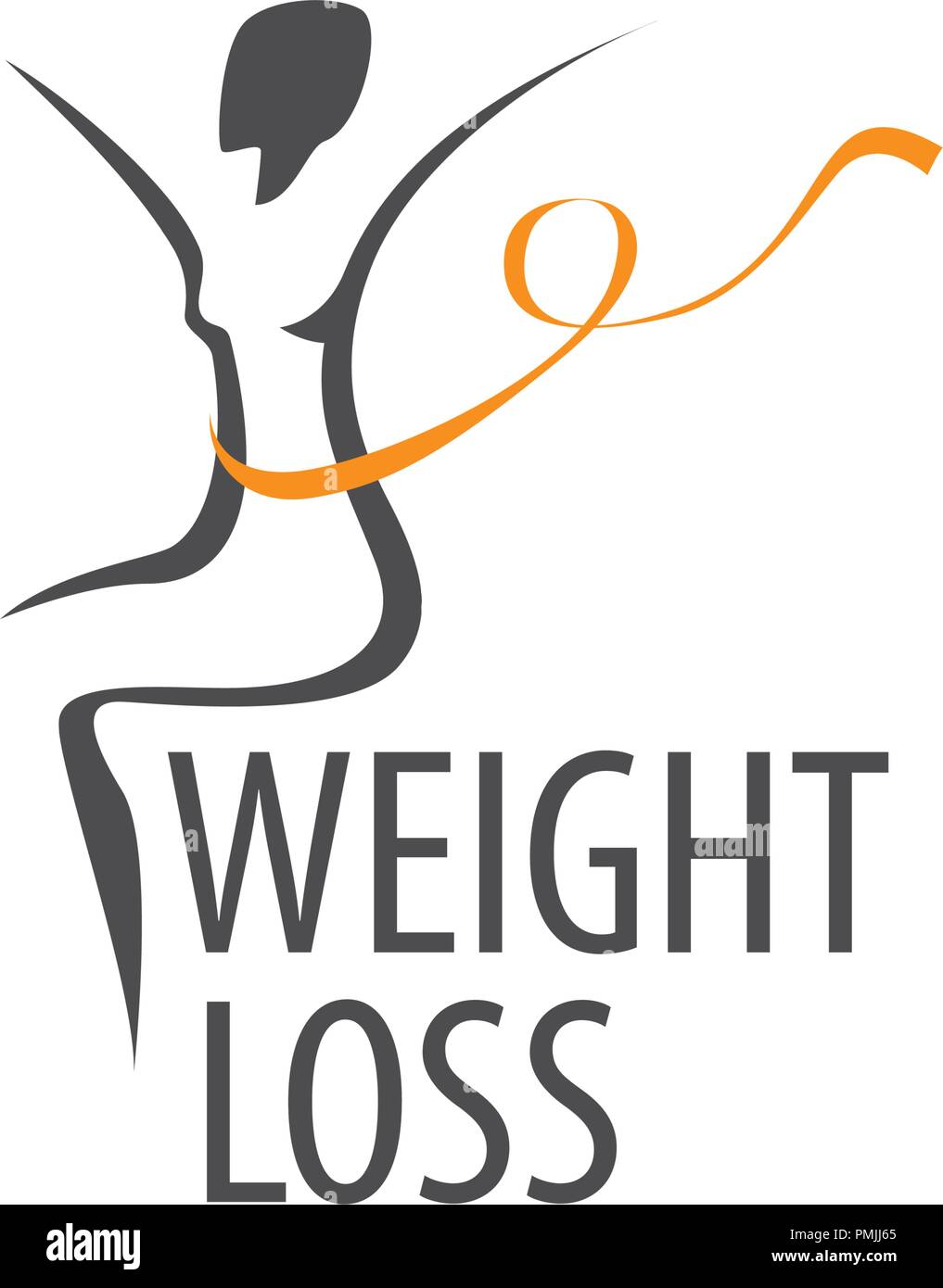 weight loss logo Stock Vector Image & Art - Alamy