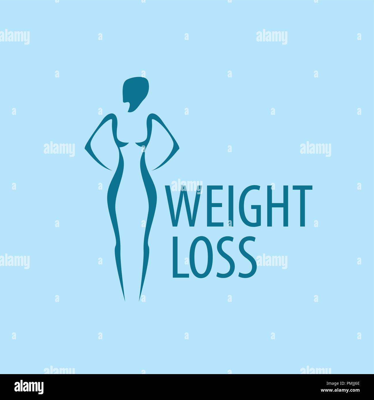 weight loss logo Stock Vector Image & Art - Alamy