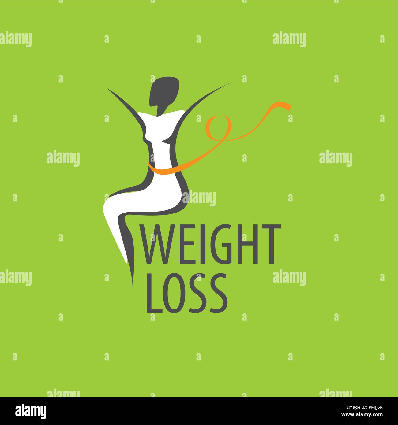 weight loss logo Stock Vector Image & Art - Alamy