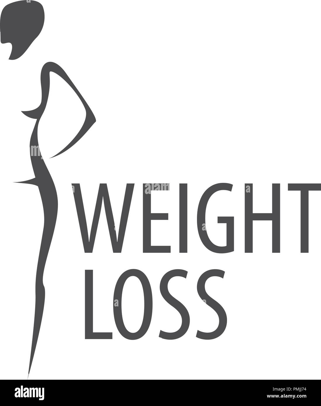 weight loss logo Stock Vector Image & Art - Alamy
