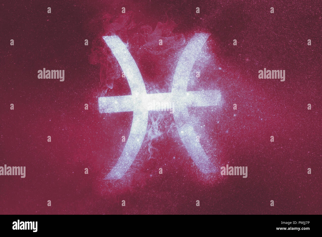 Pisces Zodiac Sign. Abstract background Stock Photo - Alamy