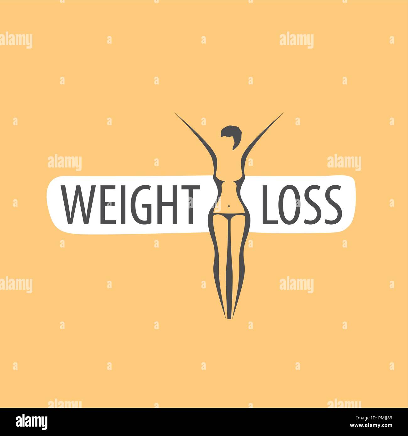weight loss logo Stock Vector Image & Art - Alamy