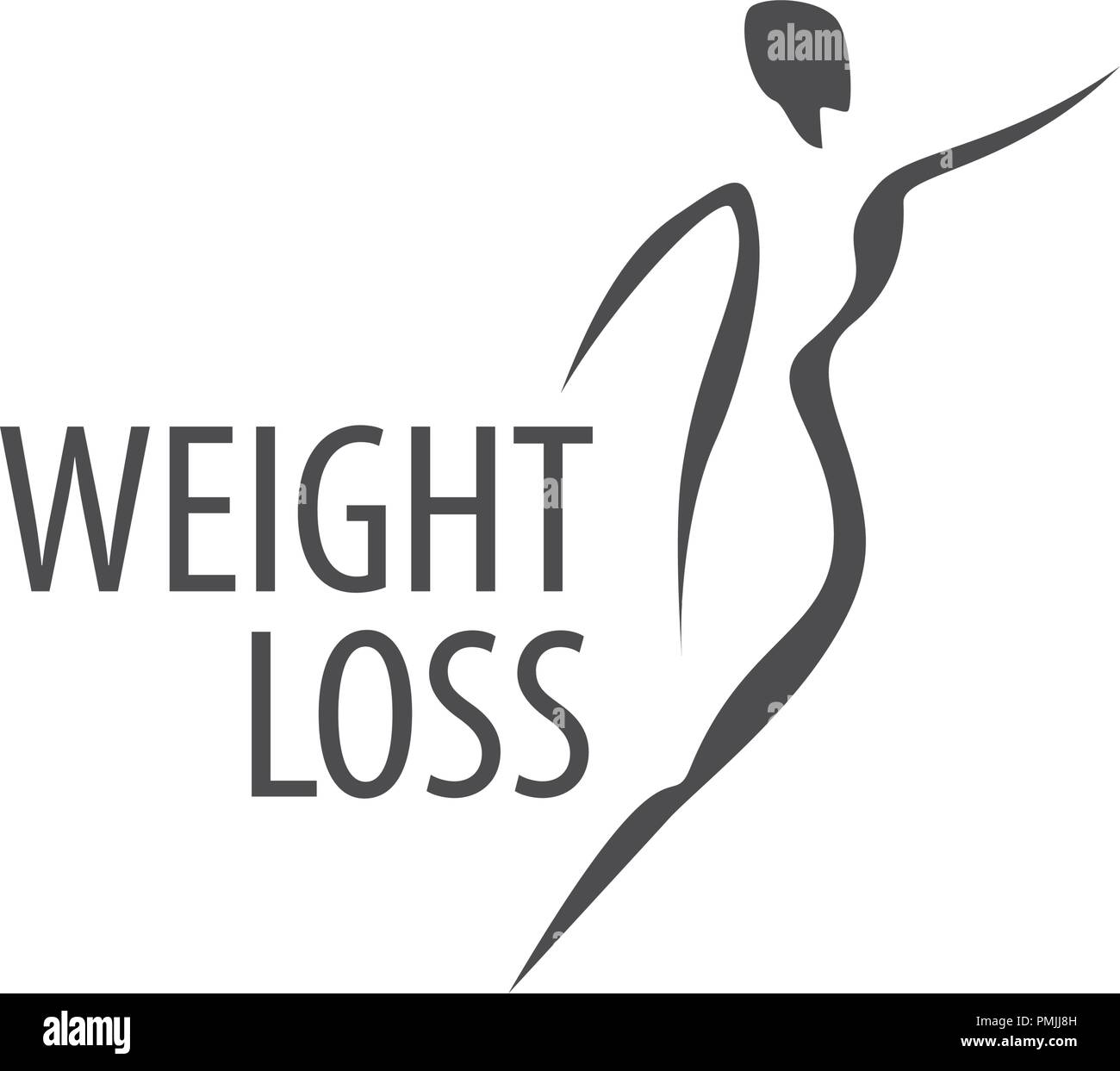 weight loss logo Stock Vector Image & Art - Alamy
