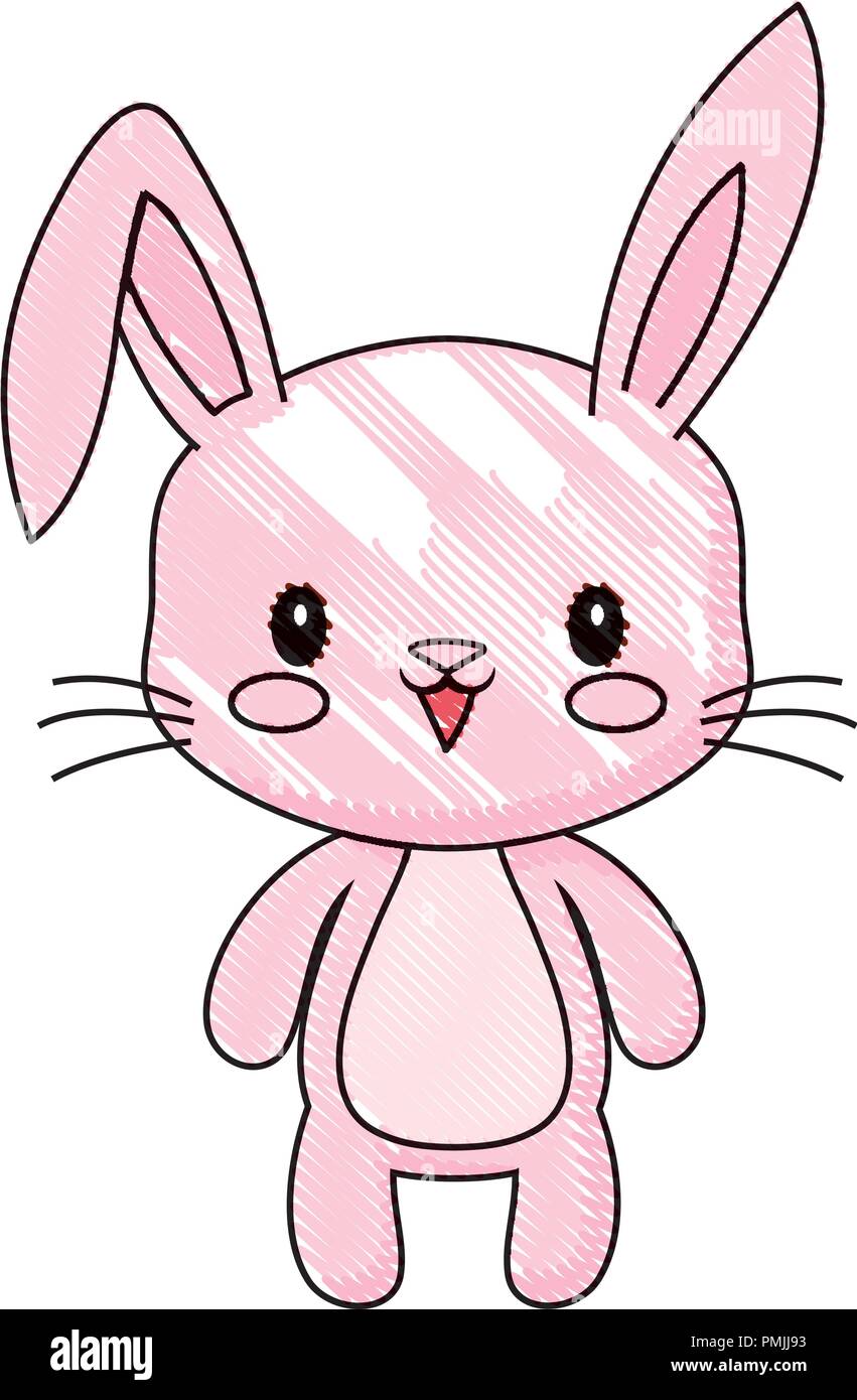 cute rabbit icon over white background, vector illustration Stock ...