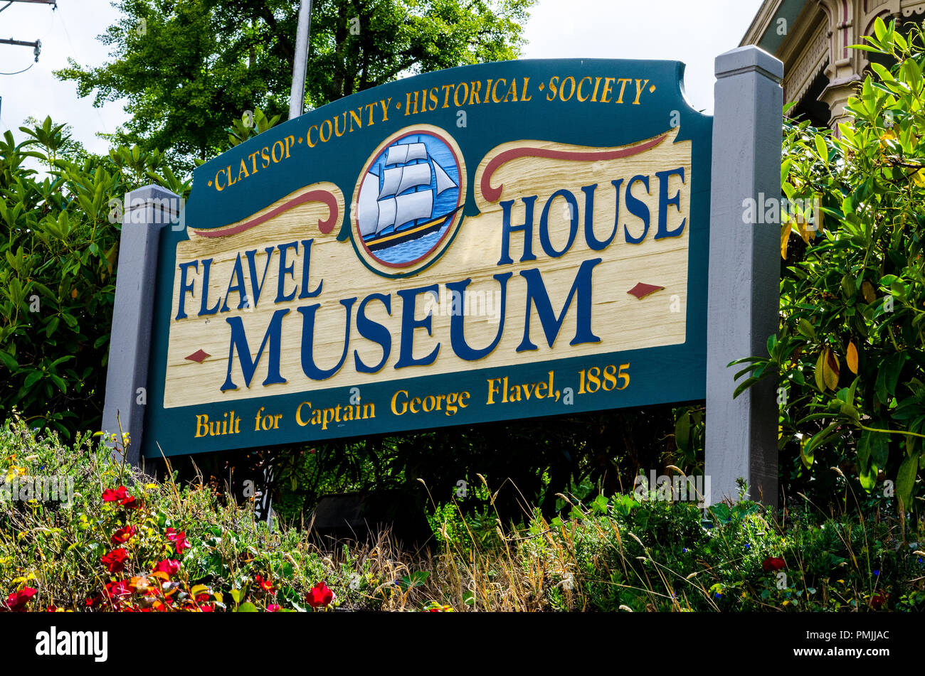 The Captain George Flavel house in Astoria Oregon USA Stock Photo - Alamy