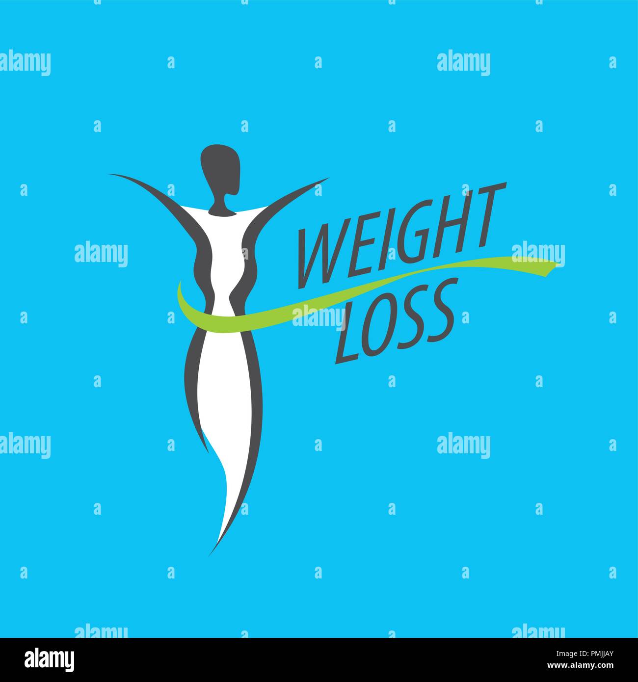 weight loss logo Stock Vector Image & Art - Alamy