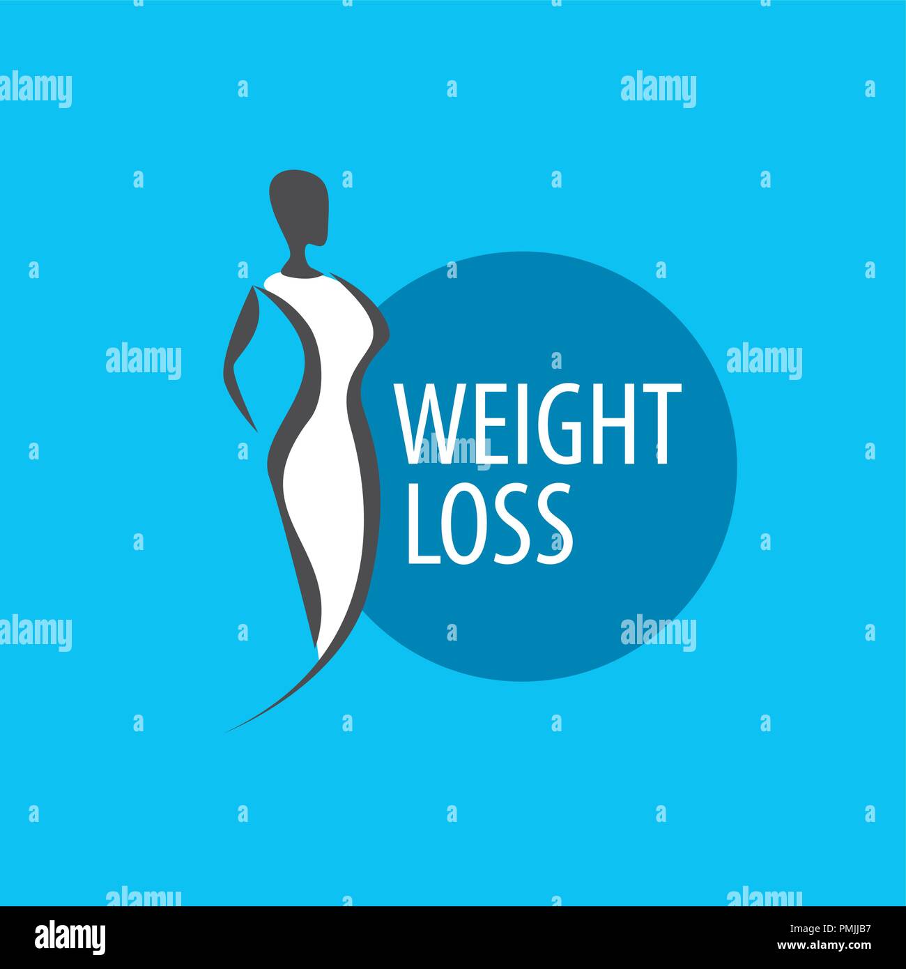 weight loss logo Stock Vector Image & Art - Alamy