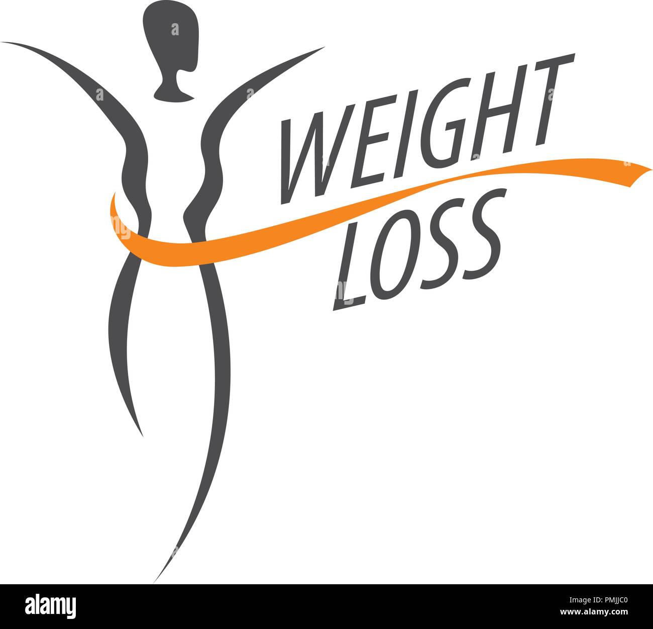 weight loss logo Stock Vector Image & Art - Alamy