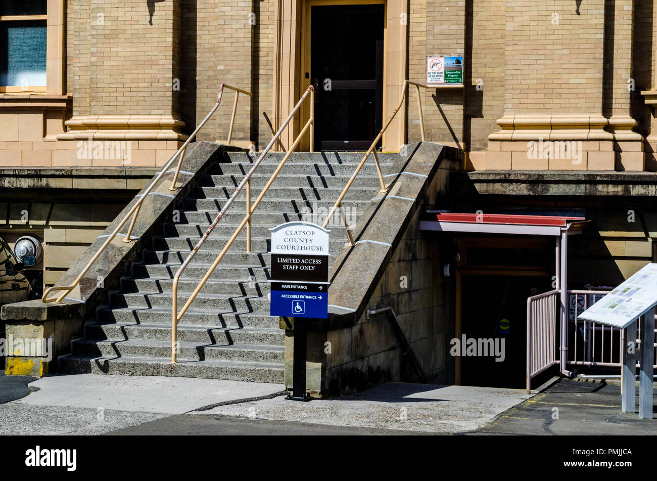 The Clatsop County Courthouse in Astoria Oregon USA Stock Photo - Alamy