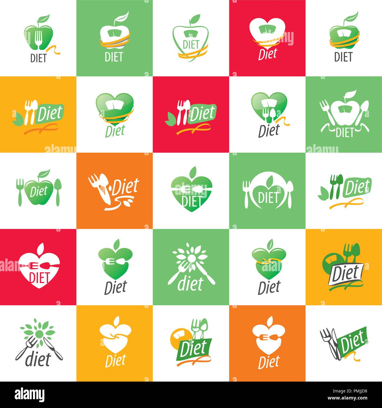 vector logo for diet Stock Vector Image & Art - Alamy
