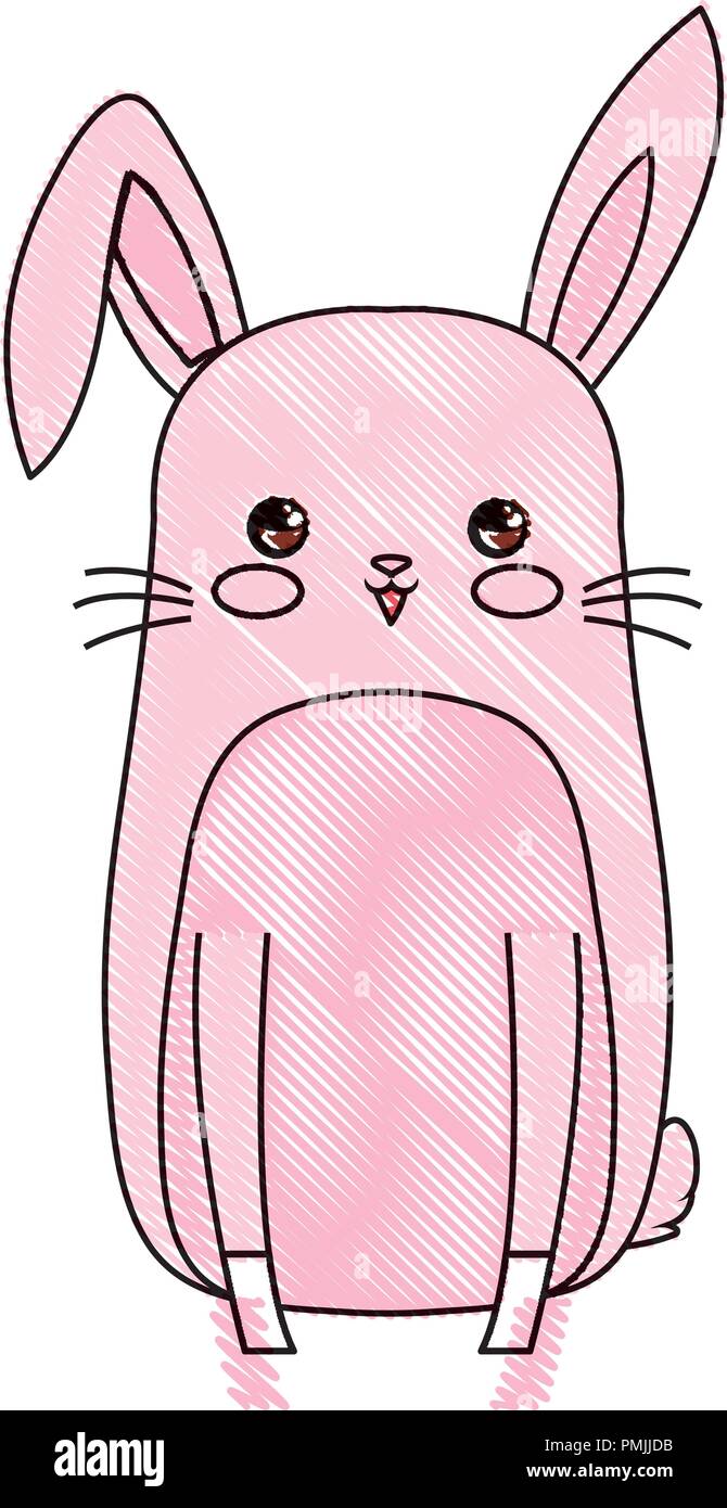 cute rabbit icon over white background, vector illustration Stock ...