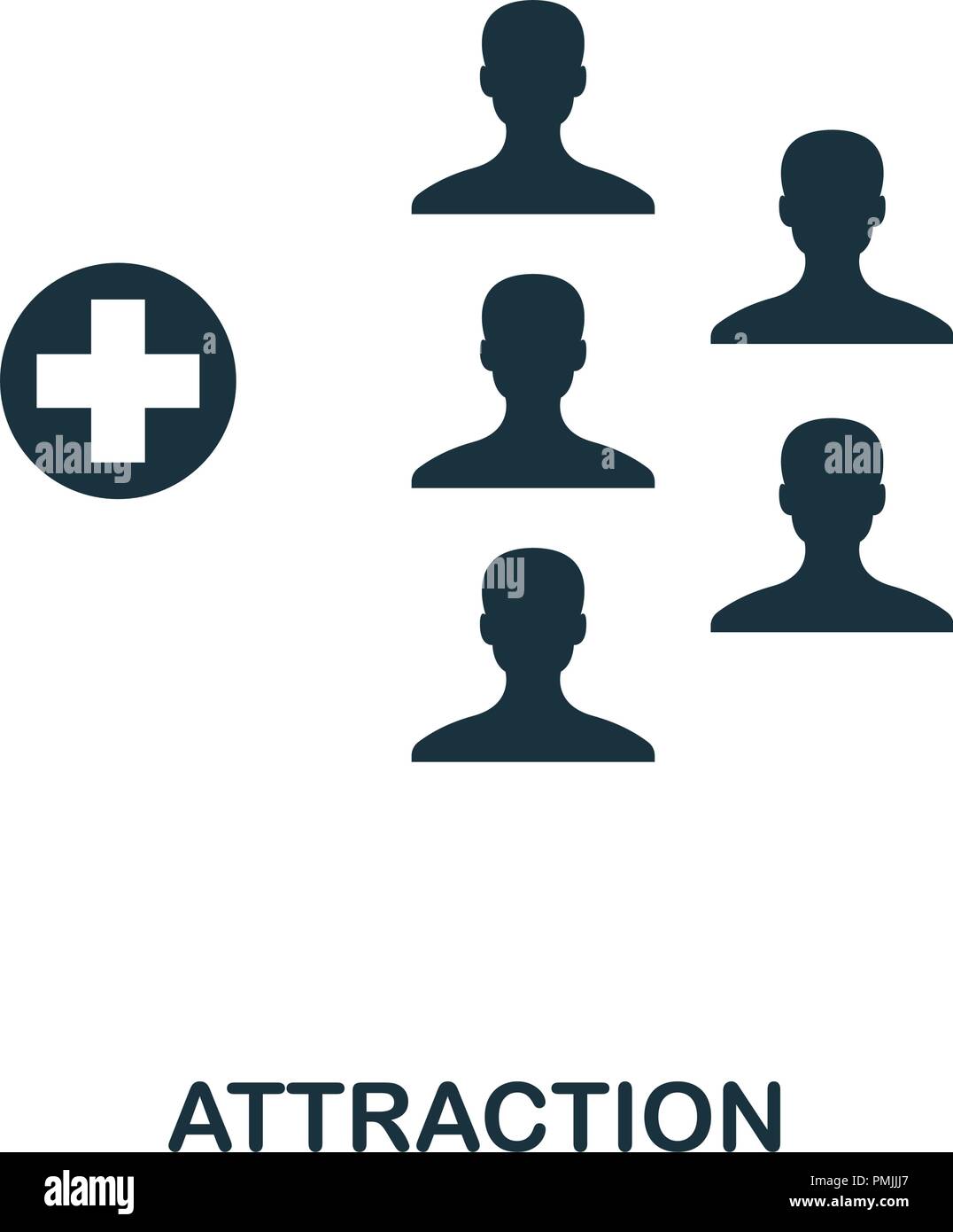 Attraction Icon Monochrome Style Design From Smm Icon Collection Ui Pixel Perfect Simple