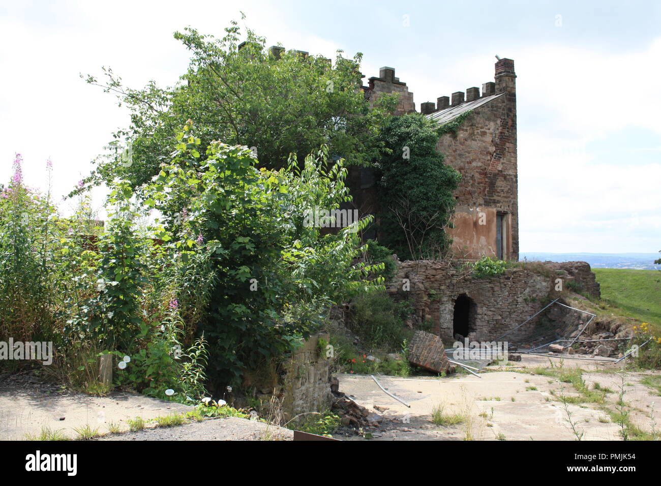 Boston Castle Rotherham rear Stock Photo - Alamy