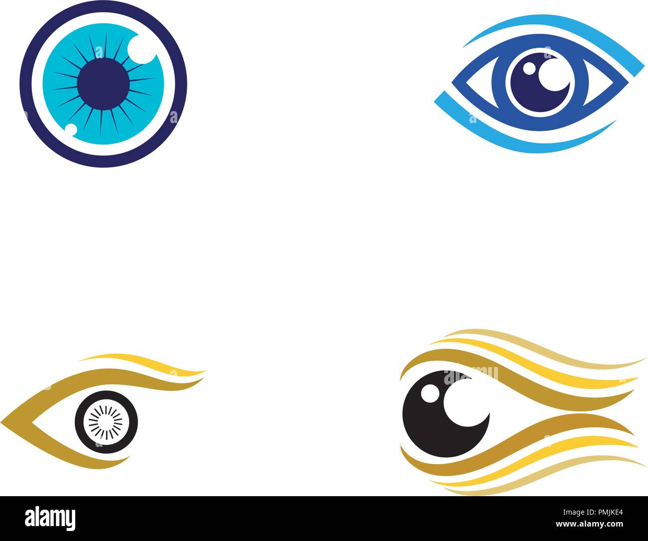 Branding Identity Corporate Eye Care vector logo design Stock Vector ...