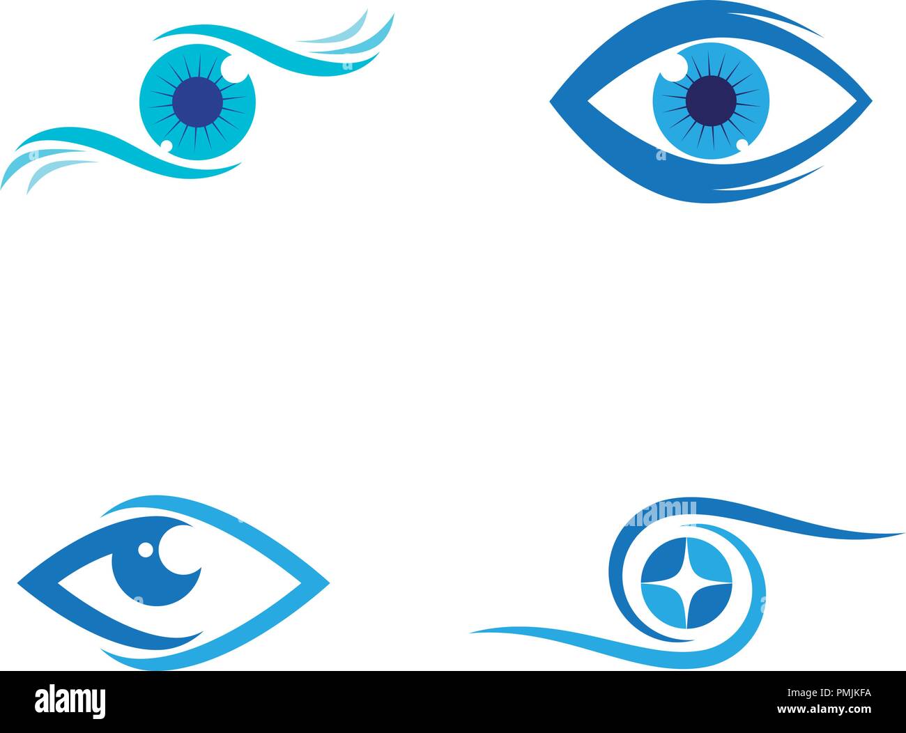Branding Identity Corporate Eye Care vector logo design Stock Vector ...
