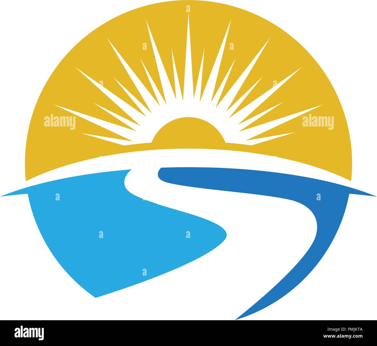 S Letter River Logo Template vector icon illustration design Stock ...