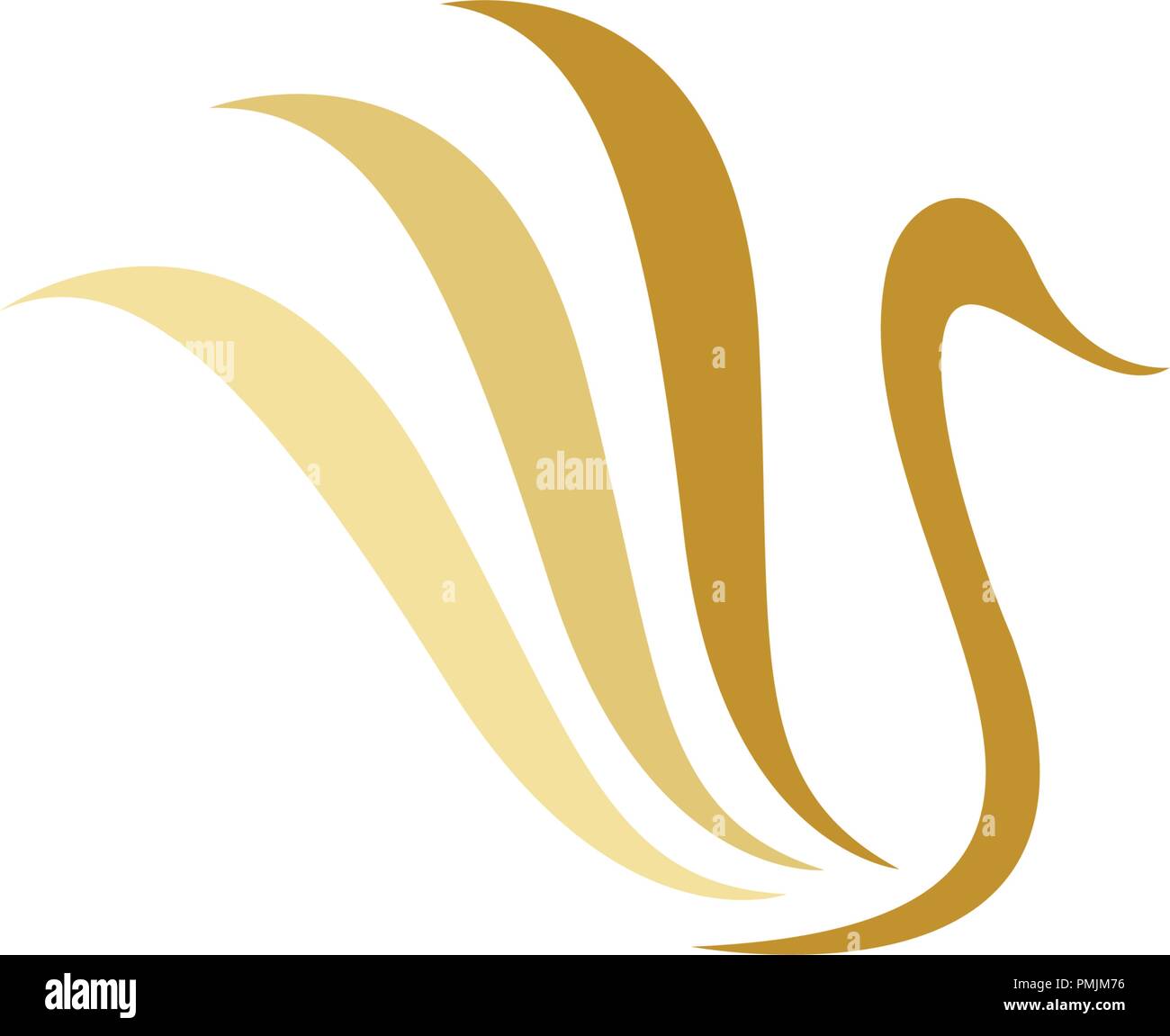 Goose Logo Template illustration isolated sign symbol Stock Vector ...