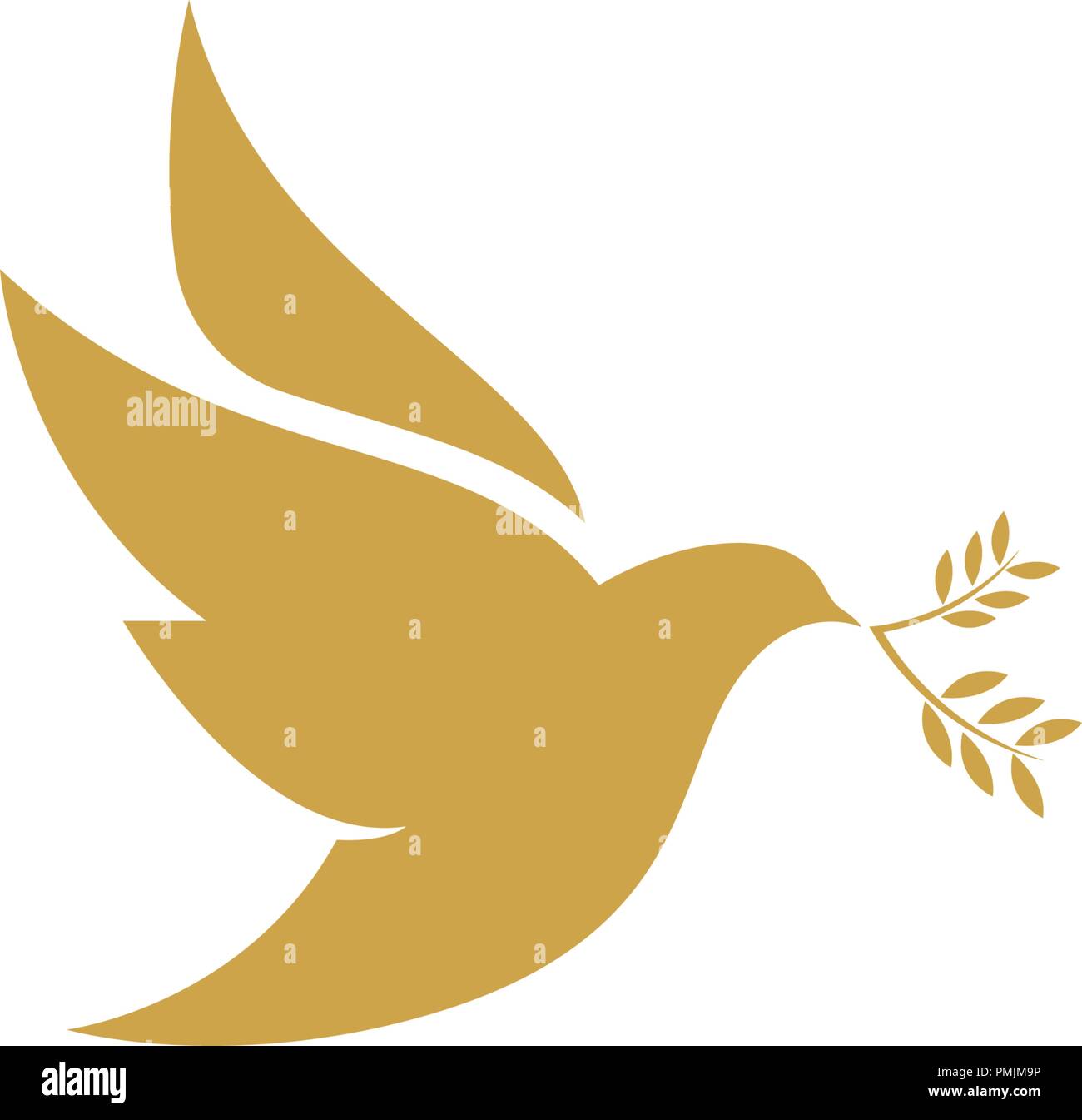 Bird wing Dove Logo Template vector illustration Stock Vector Image ...