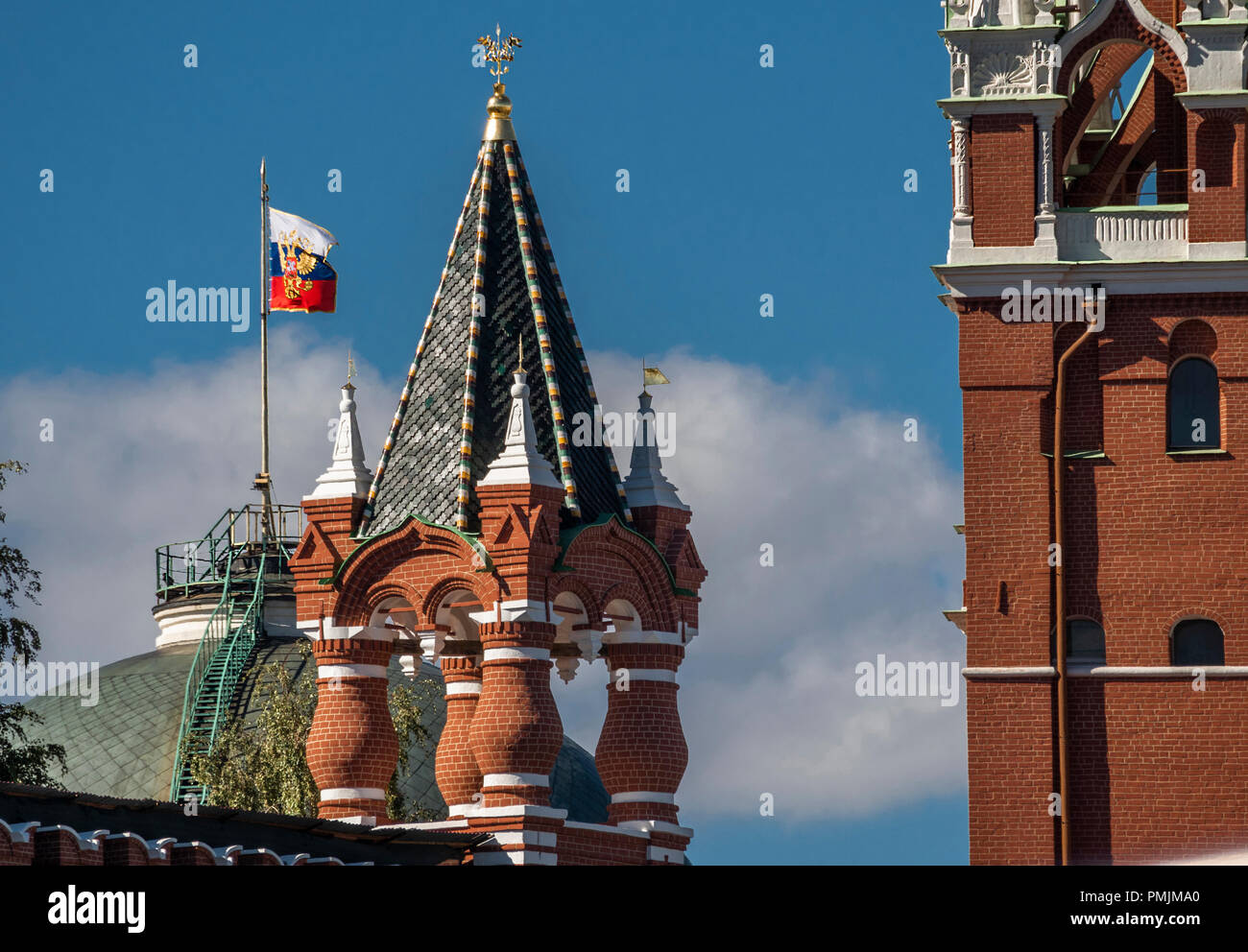 Russia, Moscow. Moscow Kremlin towers Stock Photo - Alamy