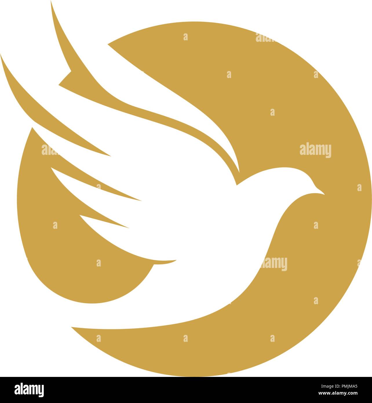 Bird wing Dove Logo Template vector illustration Stock Vector Image ...