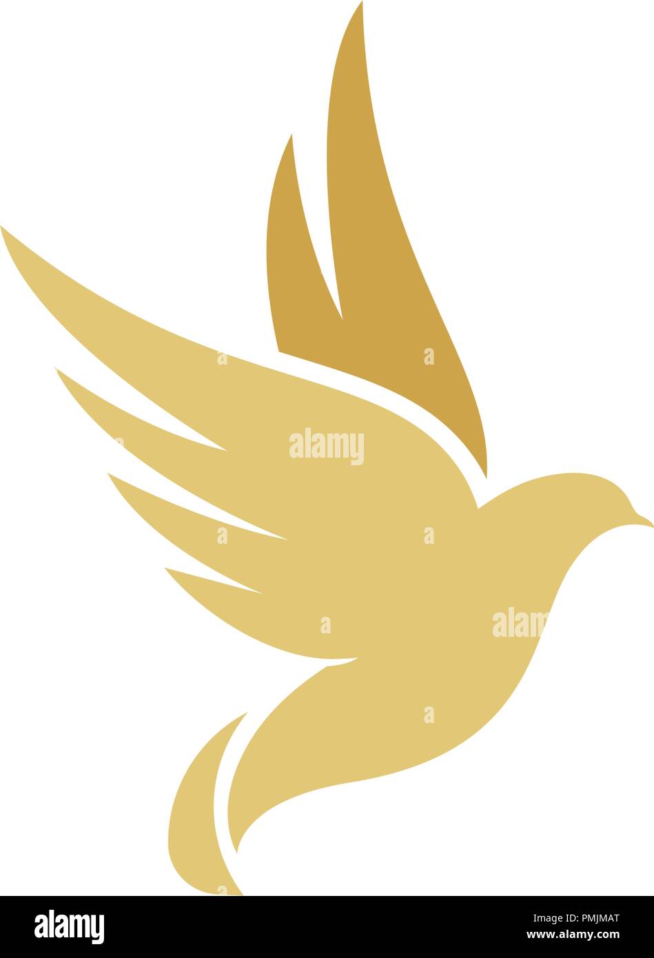 Bird wing Dove Logo Template vector illustration Stock Vector Image ...
