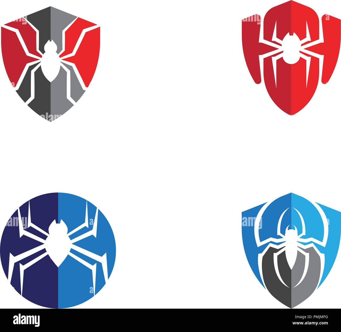 Spider Logo design vector illustration design template Stock Vector ...