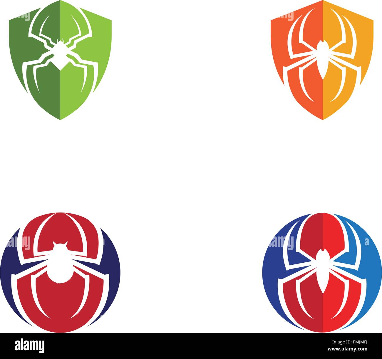 Spider Logo design vector illustration design template Stock Vector ...