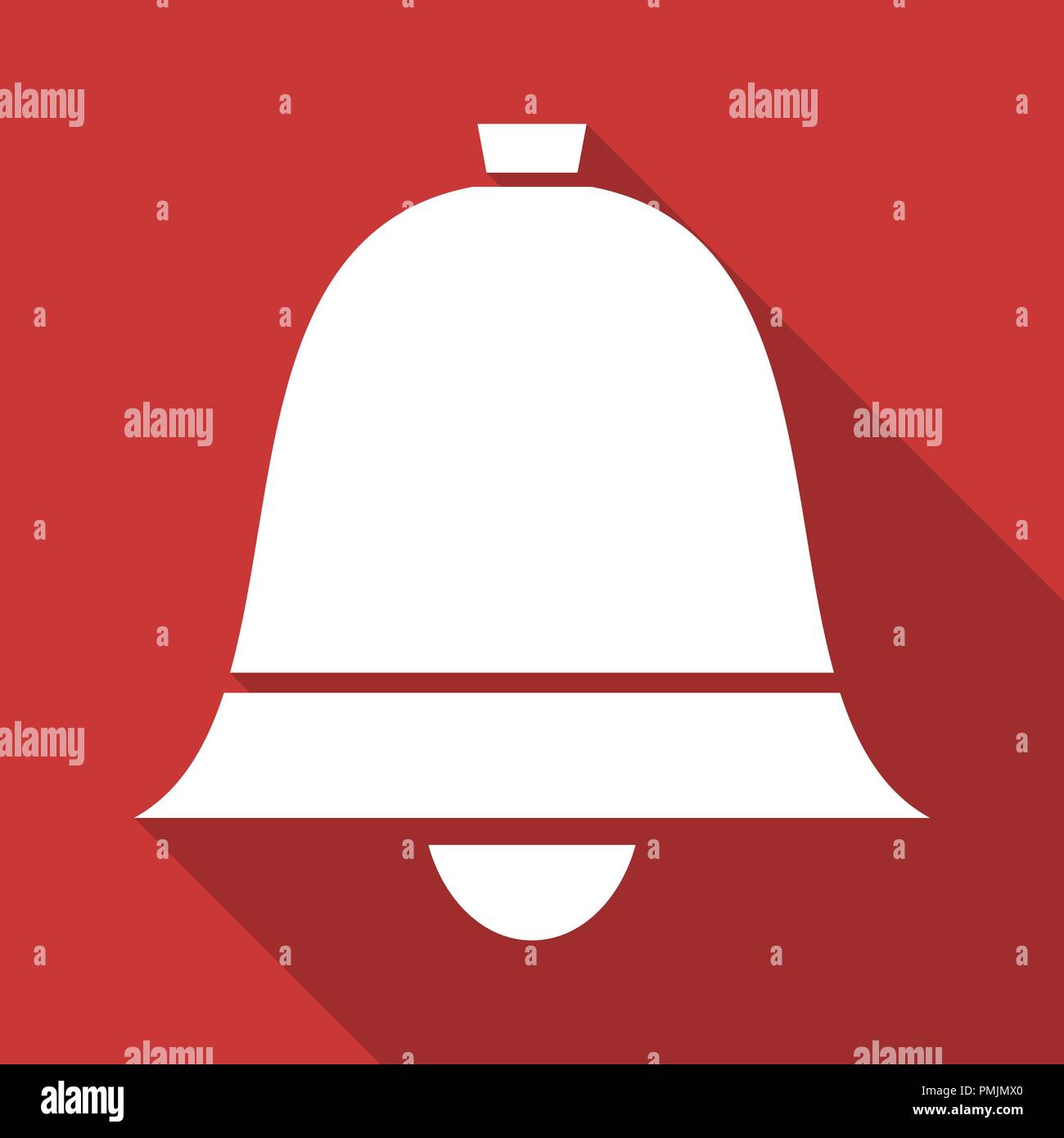 Bell vector icon. Alarm sign. Flat design alert symbol Stock Vector ...