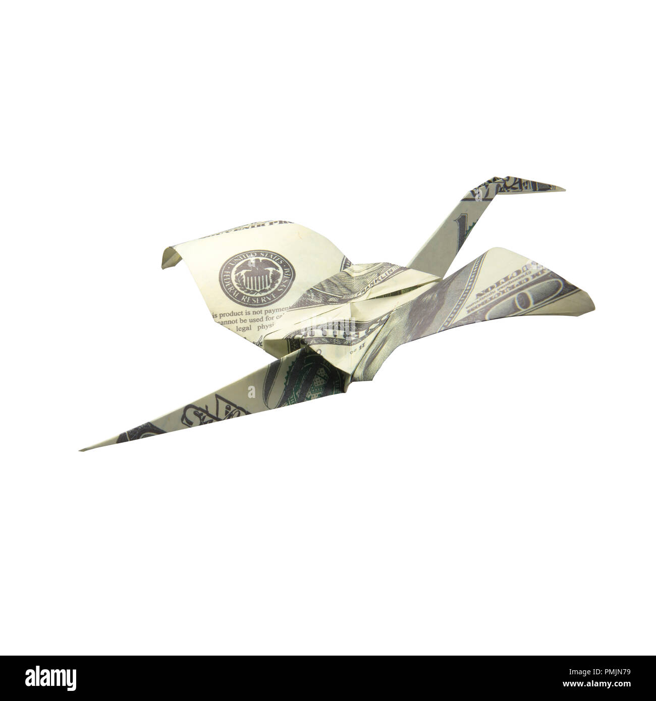 Origami Bird from banknotes Stock Photo - Alamy