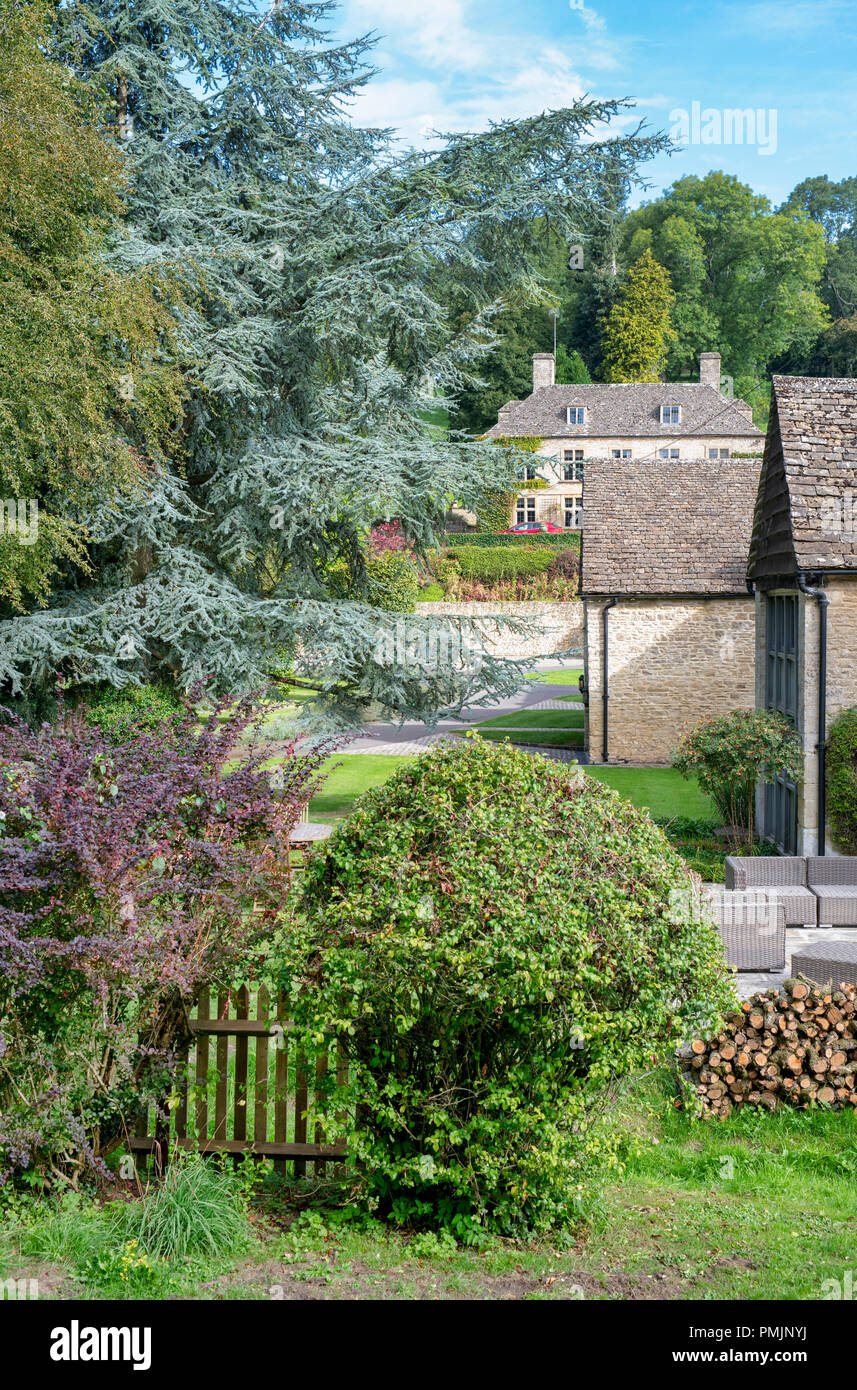 Cotswold village of Bagendon, Cotswolds, Gloucestershire, England Stock ...