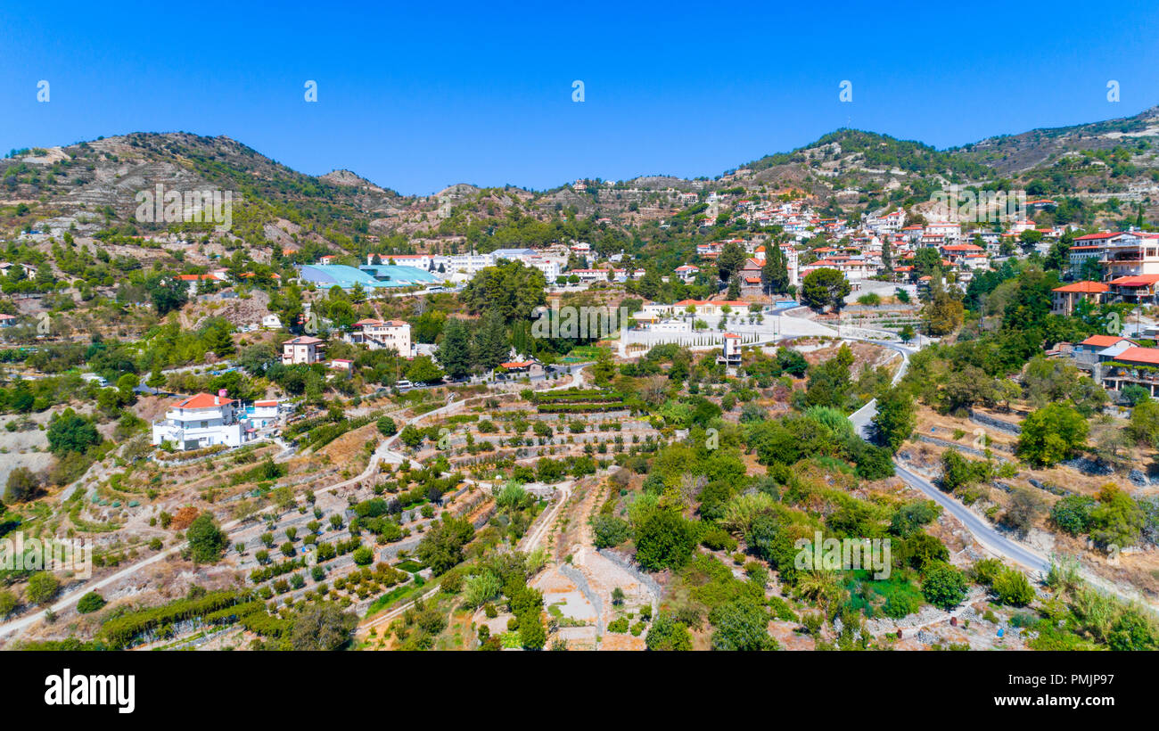 Agros mountain village hi-res stock photography and images - Alamy