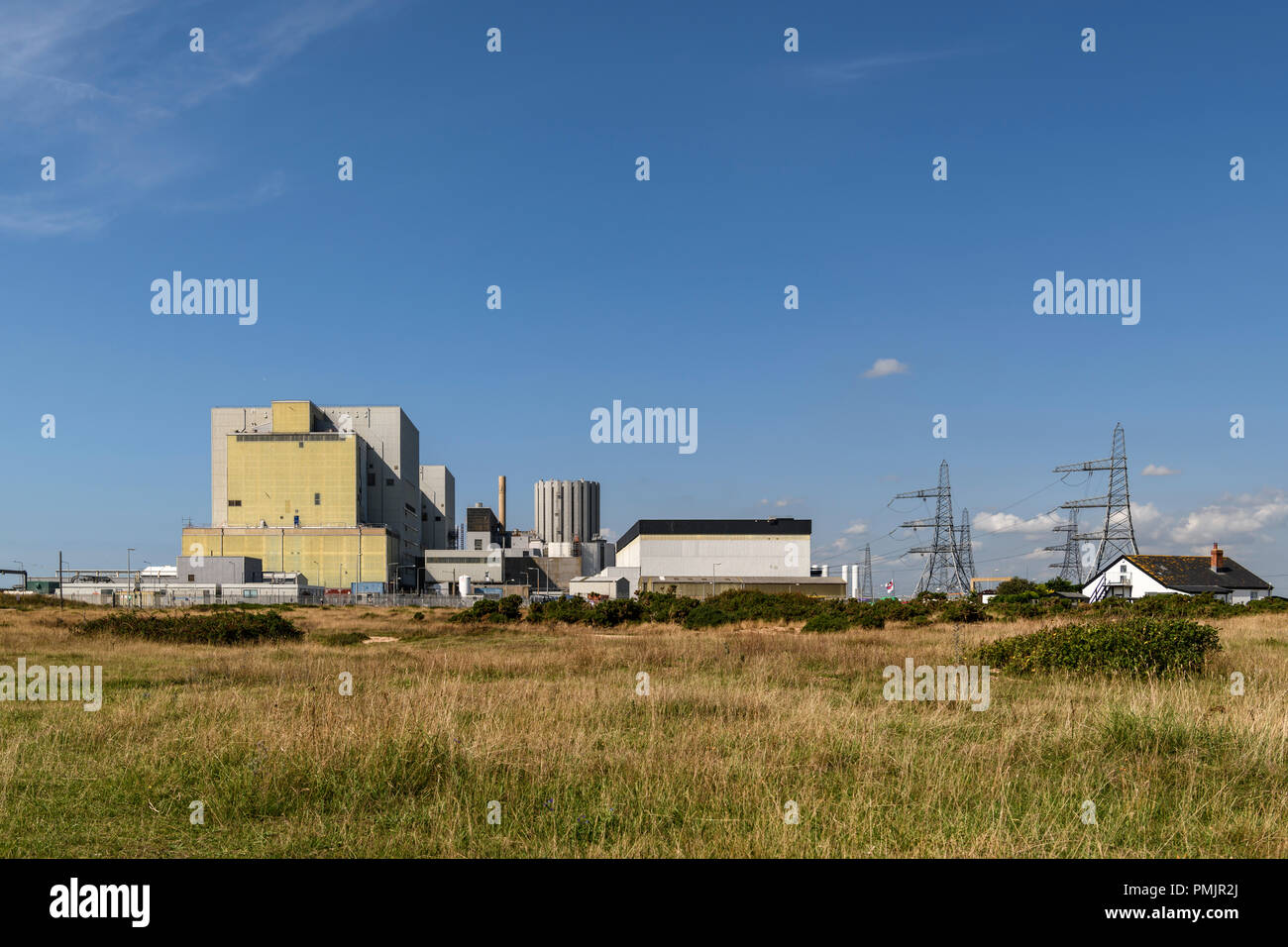 Dungeness A and B Nuclear Power Station, Dungeness, Kent, England. 31 ...