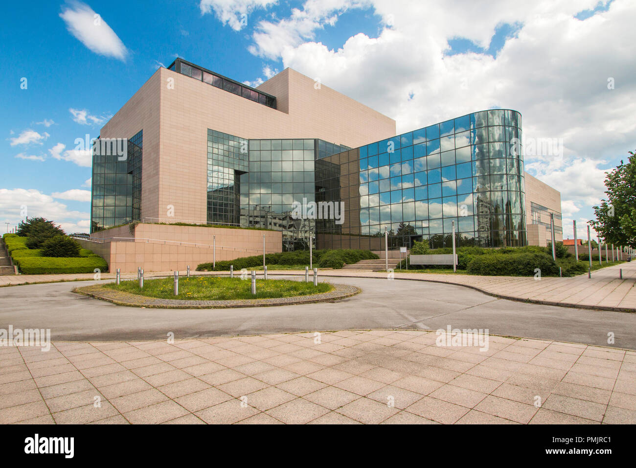 Zagreb, Croatia, building of the national and university library in ...