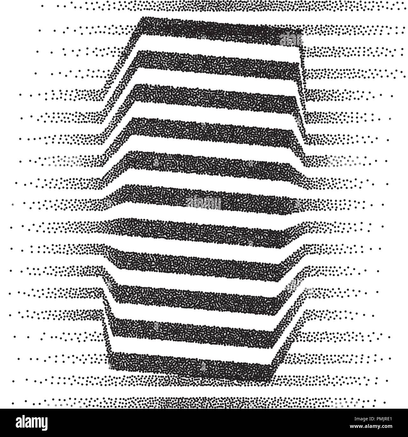 Vector retro style dotwork background. Abstract dotted stippling ...