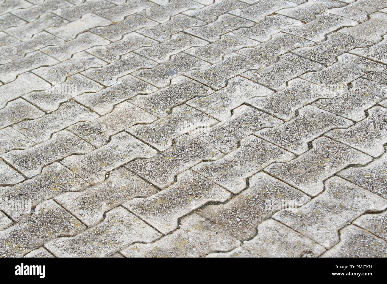 Block Paving With Concrete Material Pattern Stock Photo - Alamy