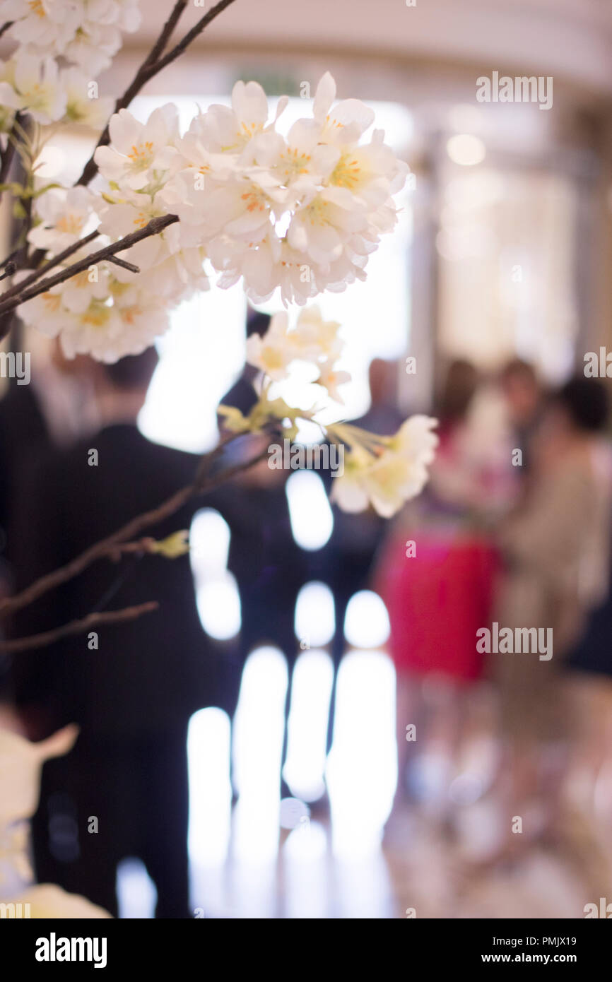 Wedding flowers arranged floral bouquet in marriage luxury 5 star hotel ...